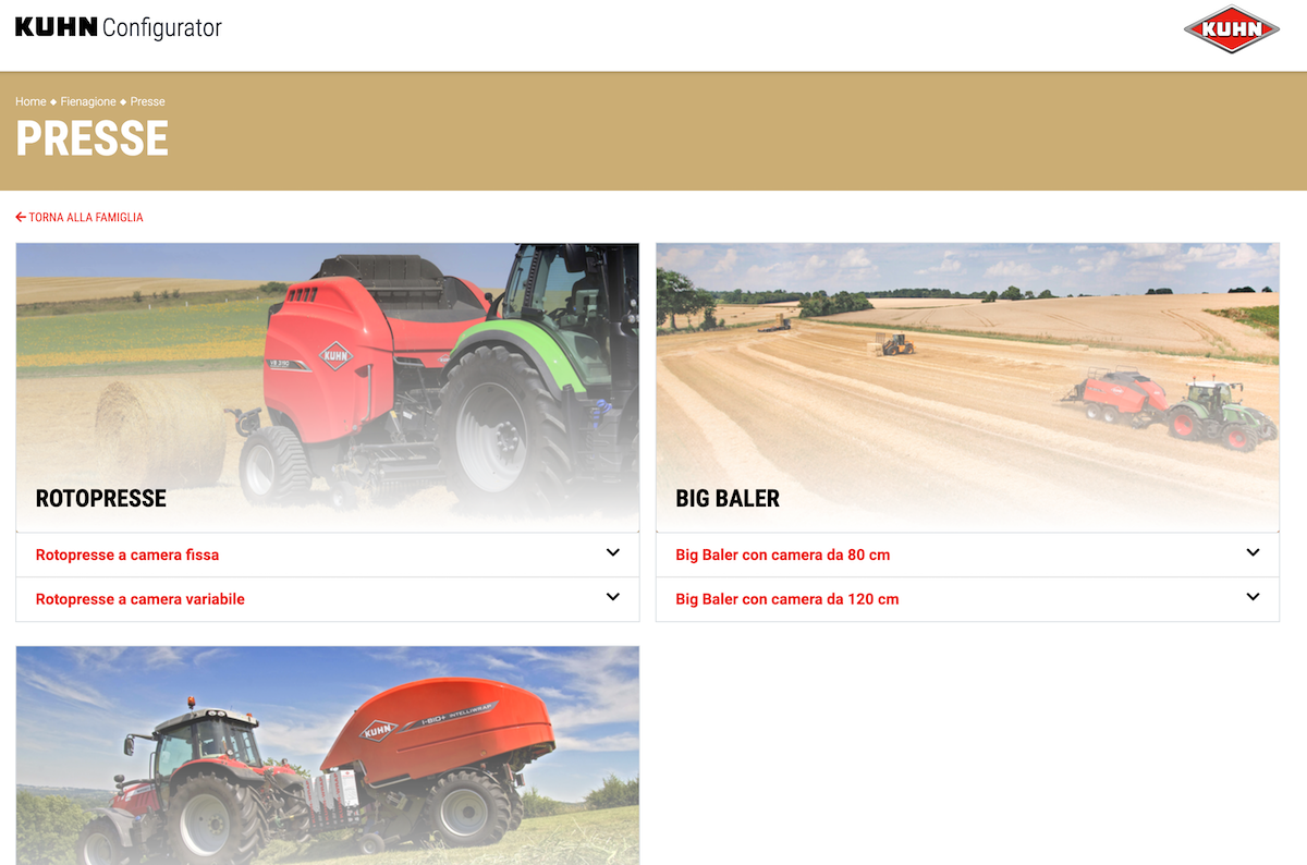 KUHN Configurator, scegli la tua macchina! - Agrimeccanica - AgroNotizie